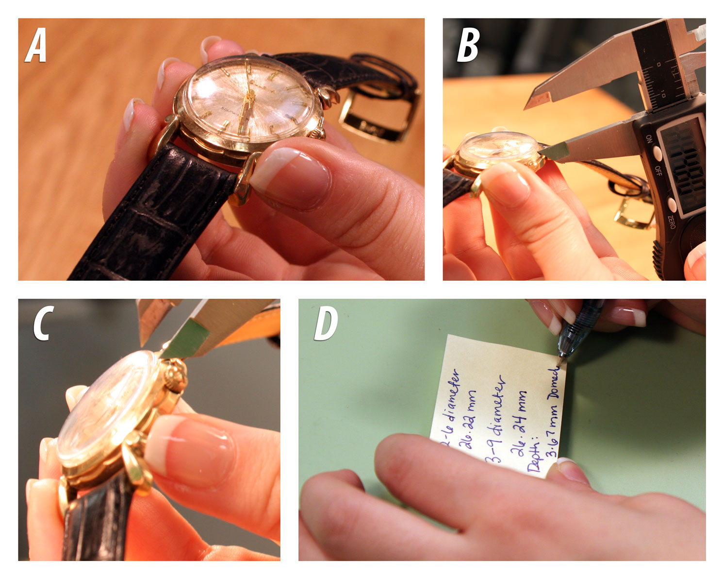How To Measure A Watch Crystal In The Watch Case Esslinger Watchmaker 